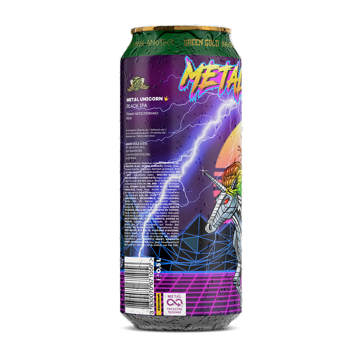 METAL UNICORN - BLACK IPA, 6,8% alc. – Green Gold Brewing